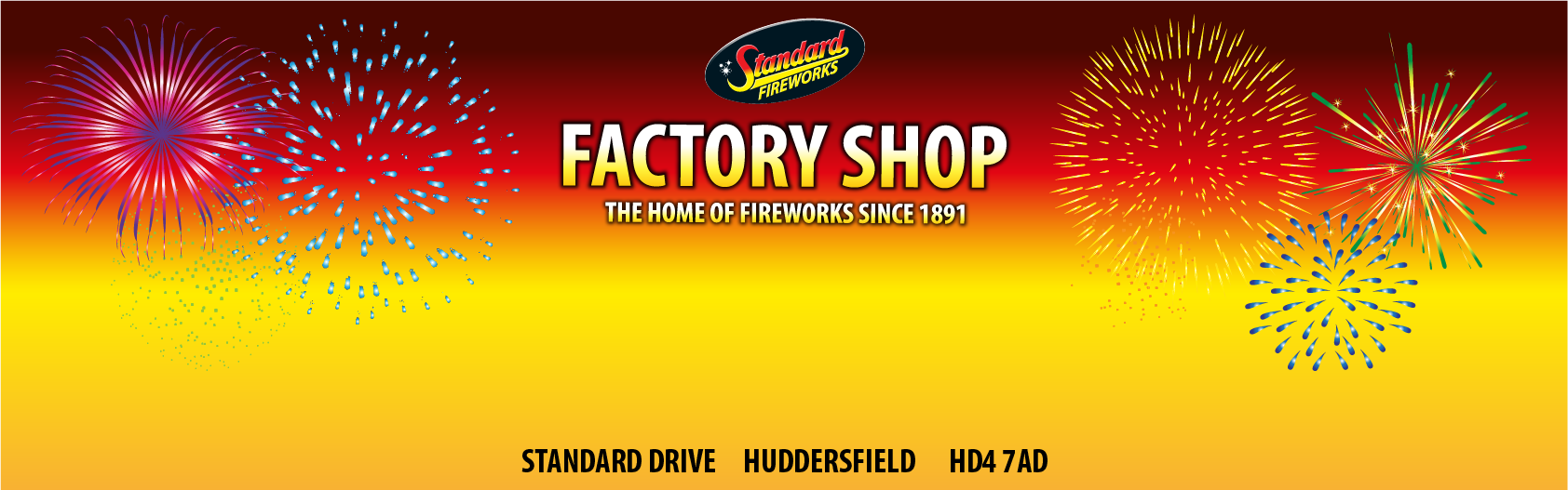 Standard Fireworks Factory Shop | Huddersfield | Cheap Fireworks